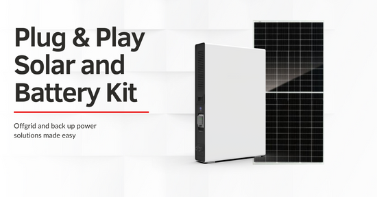 Solar Plug back up and emergency battery power kits